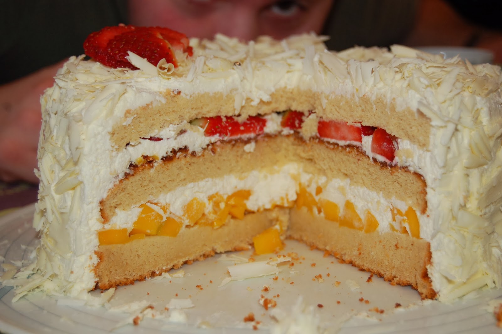 La petite cuisine de Nath: Forêt blanche (chocolat blanc et fruits)