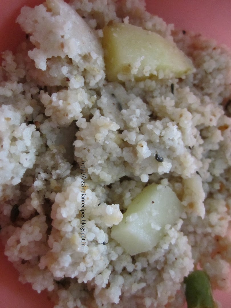 a2zindianrecipes: Varai / Bhagar Upma