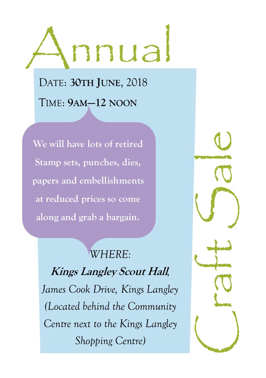 Marelle Taylor Stampin' Up! Demonstrator Sydney Australia: Craft Sale ...