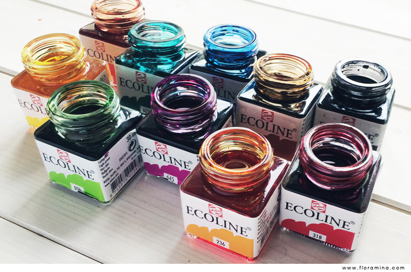 Floramina: REVIEW ECOLINE LIQUID WATERCOLORS