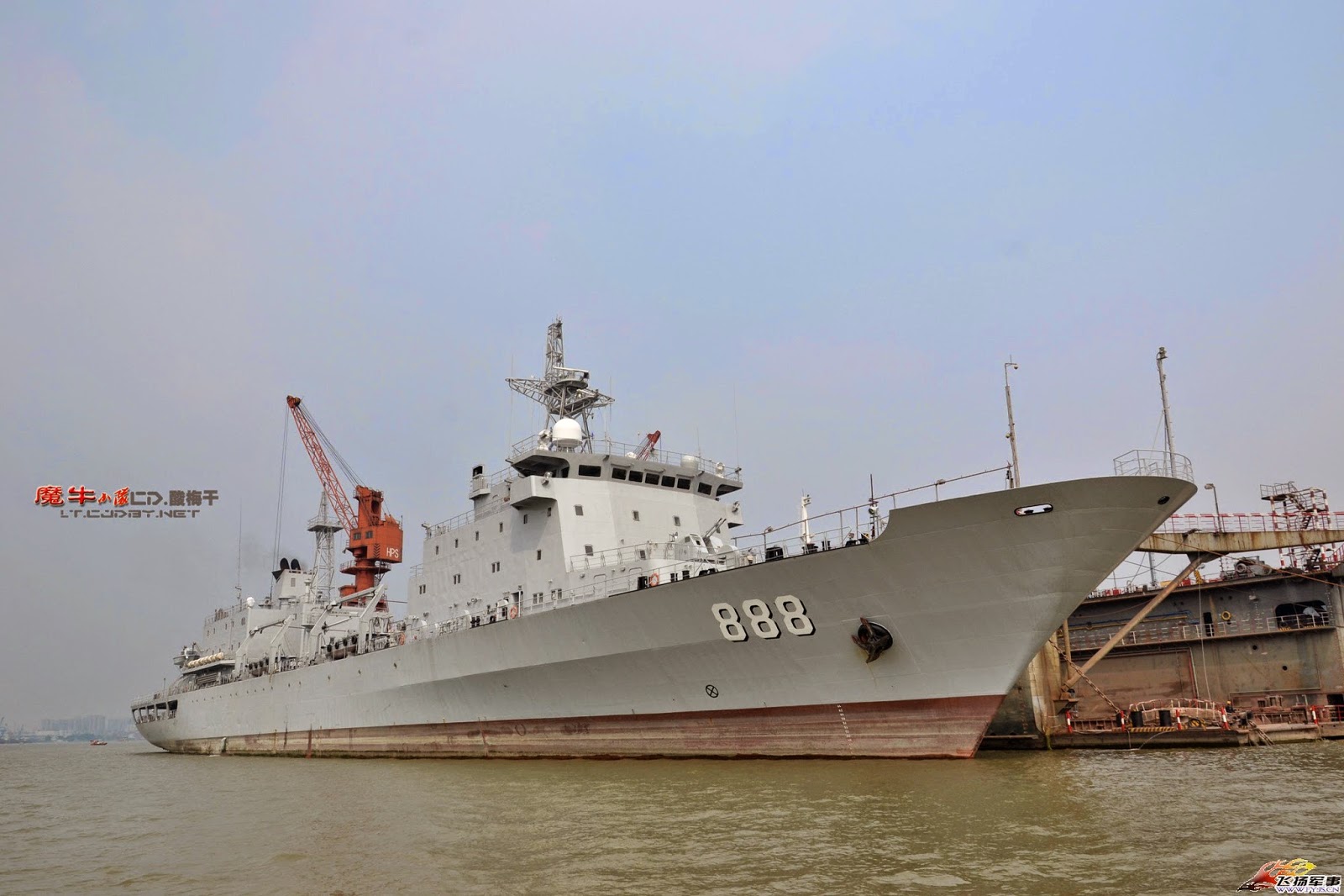 China Defense Blog: Replenishment ship 888 transferred back to the Navy.