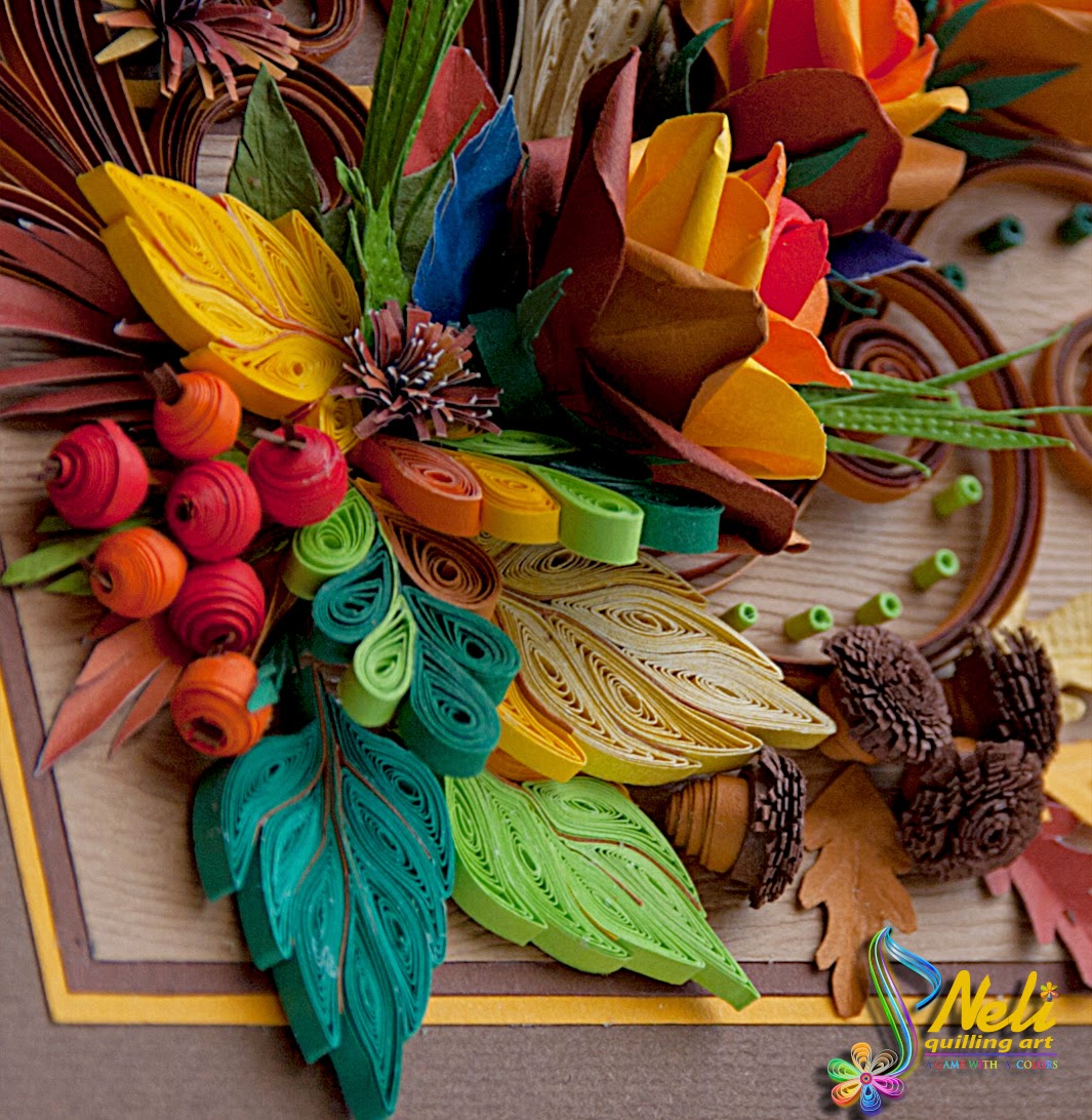 Neli Quilling Art: Quilling card /14.8 cm- 10.5 cm/