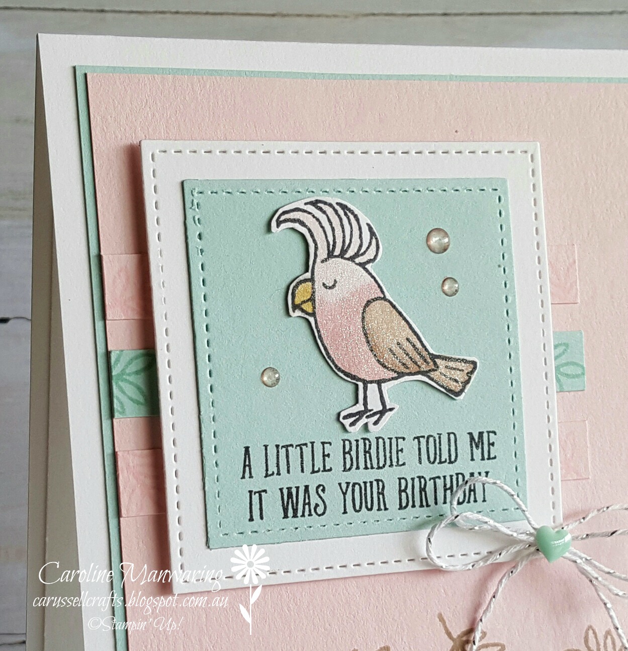 Carussell Crafts: A little birdie told me.....