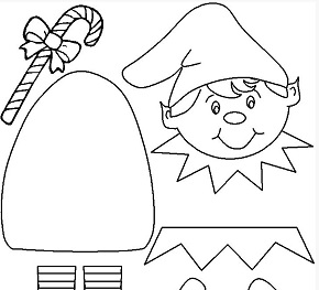 Moldes de Elfos Navidad, fieltro y papel - TODO NAVIDAD