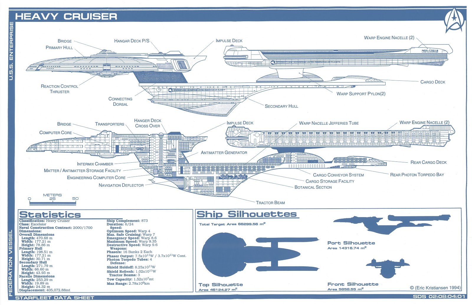 The Dork Review: Rob's Room: Enterprise NCC-1701 Cross Sections ...
