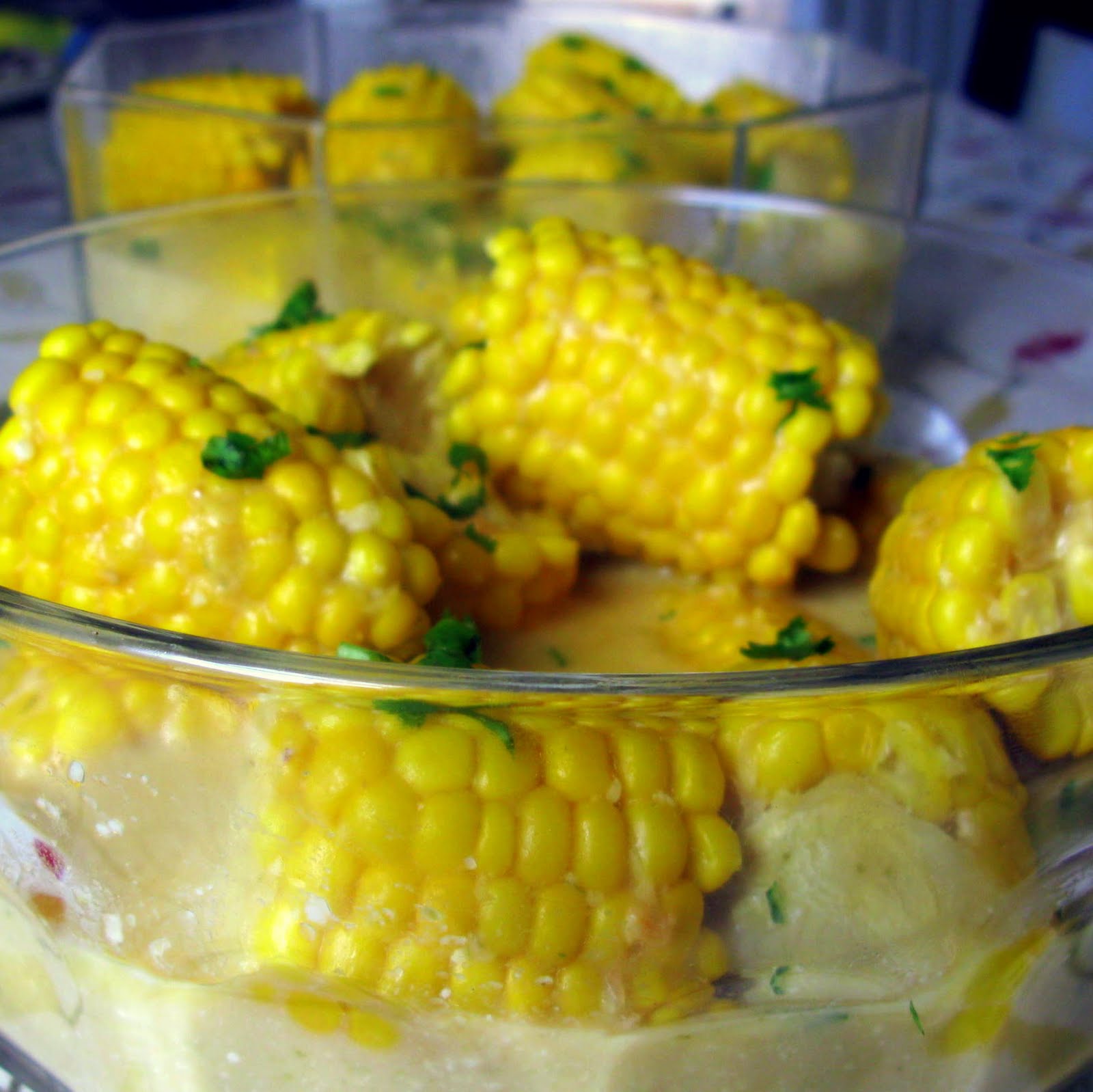 Chachi's Kitchen: Makai Paka / Corn on the cob in Coconut Sauce