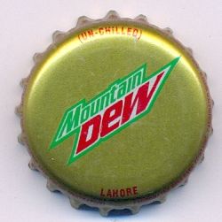 Pakistan Crown Caps: Mountain Dew New Golden Caps With Variations