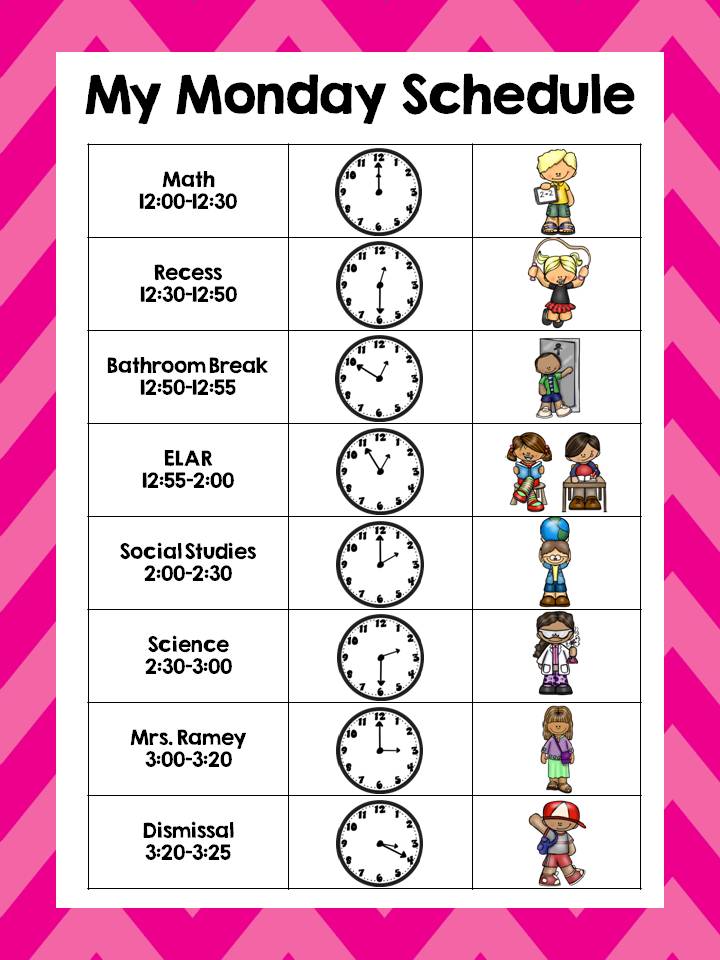 The Drake Dudes: Why Schedules Are So Important In My Classroom