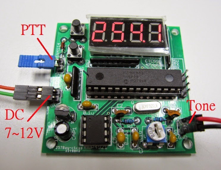 isp51: Programmable crystal controlled CTCSS tone encoder kit (Version 2)