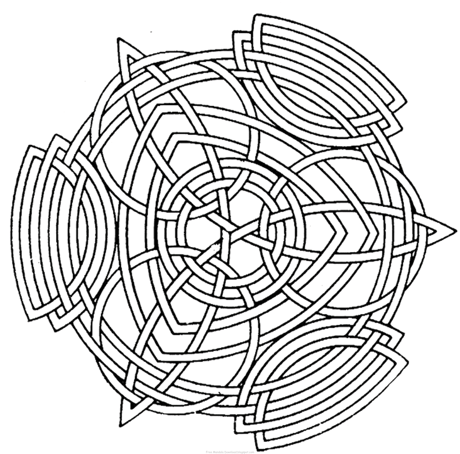 Labyrinth Mandala downloaden - Pages de coloriage gratuites Mandala