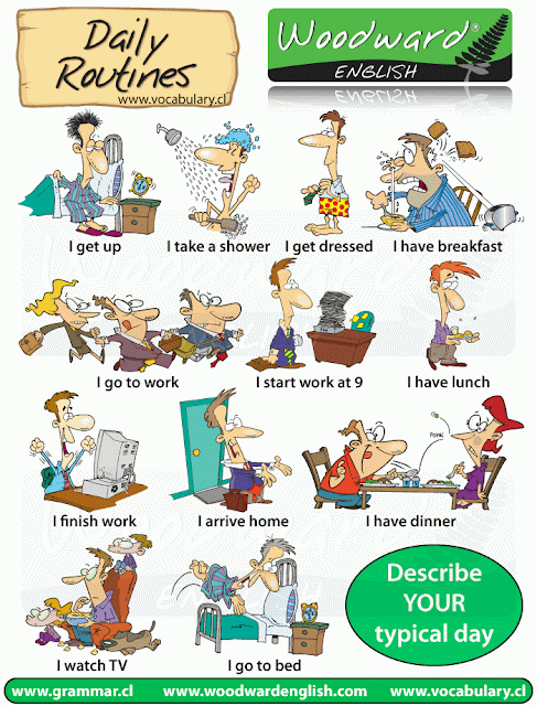 Daily Routines - Rutinas Diarias ~ A1 Inglés Básico EOIL