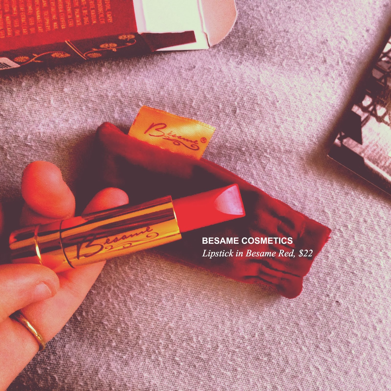 Swatch Study: THE REVIEW // Besame Cosmetics Lipstick in Besame Red