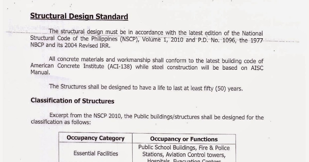 Philippine structural design standards for resilient public buildings ...