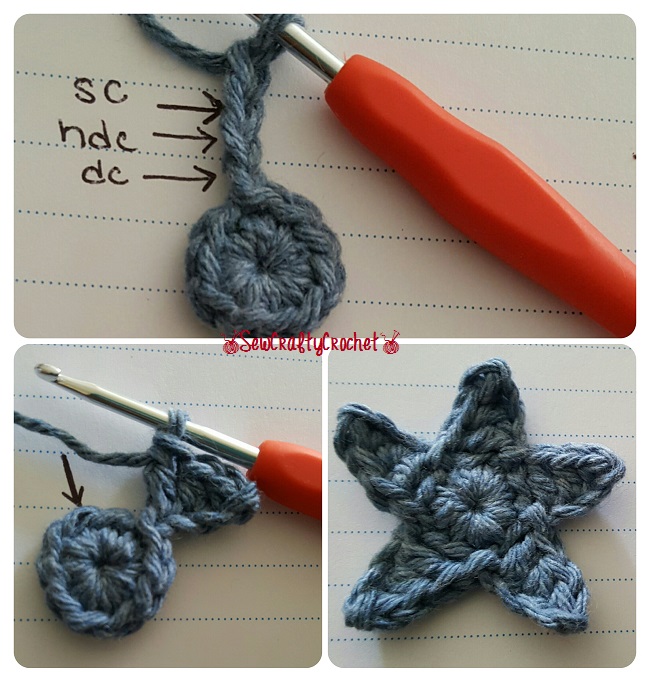 Patriotic Star Coasters - Sew Crafty Crochet