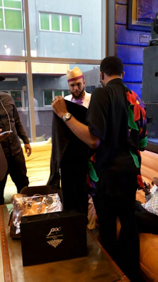 Jidenna styled In Kaftan By P.O.C creative director, Papa Omisore