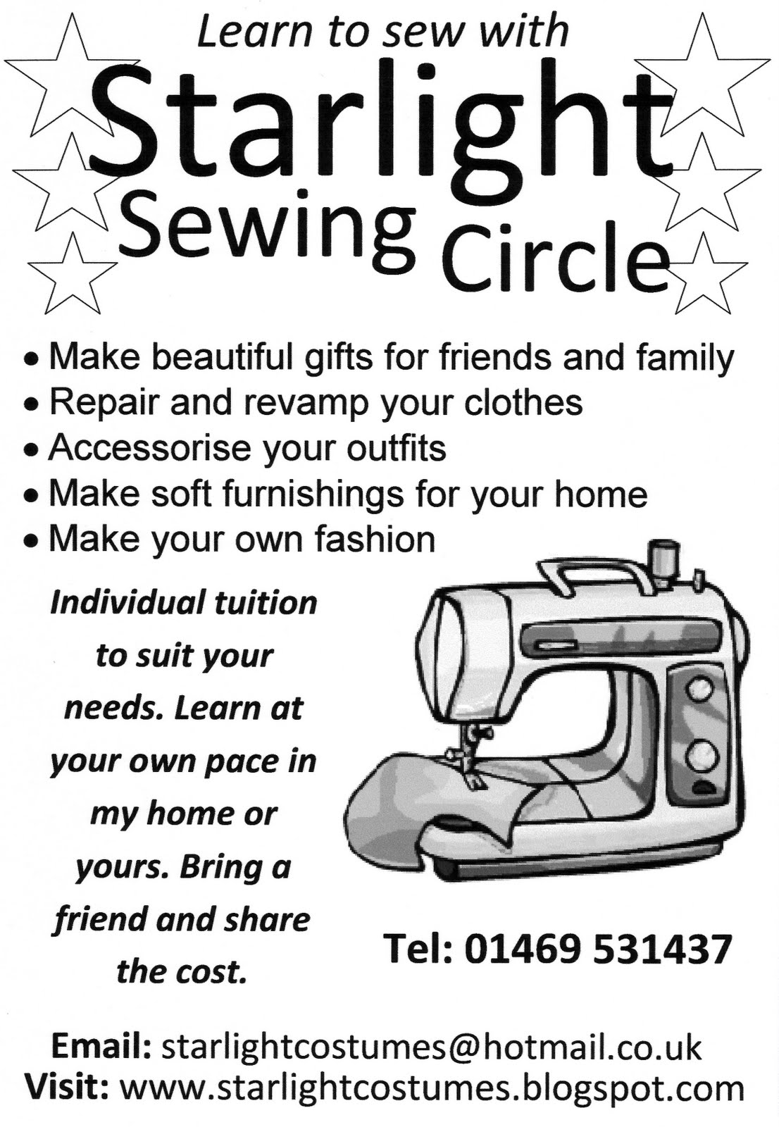 Starlight Costumes: STARLIGHT SEWING CIRCLE