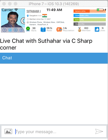 MSDEVBUILD: Xamarin Forms ChatBot Application using the Microsoft Bot Framework