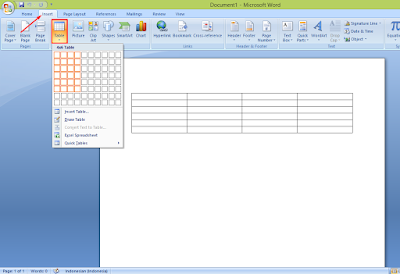 Cara Mudah Membuat TABEL di MS Word - Kimtuck.com