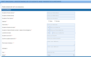 Anti Ragging affidavit form online kaise bhare (How to Fill An Online ...
