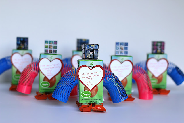 Juice Box Valentine's Day Robot