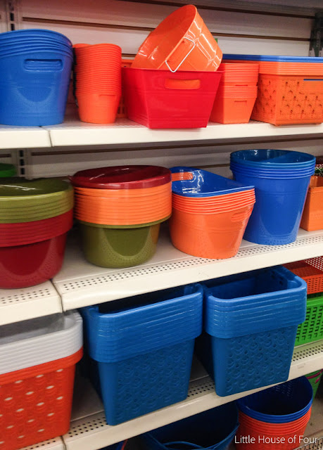 Dollar Tree Plastic Storage Container Makeover | Little House of Four ...