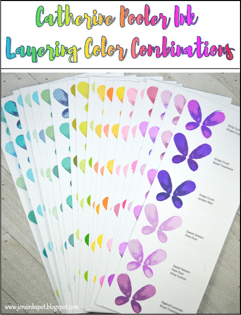 Jen's Ink Spot: Layering Color Combo Guide with Catherine Pooler Inks