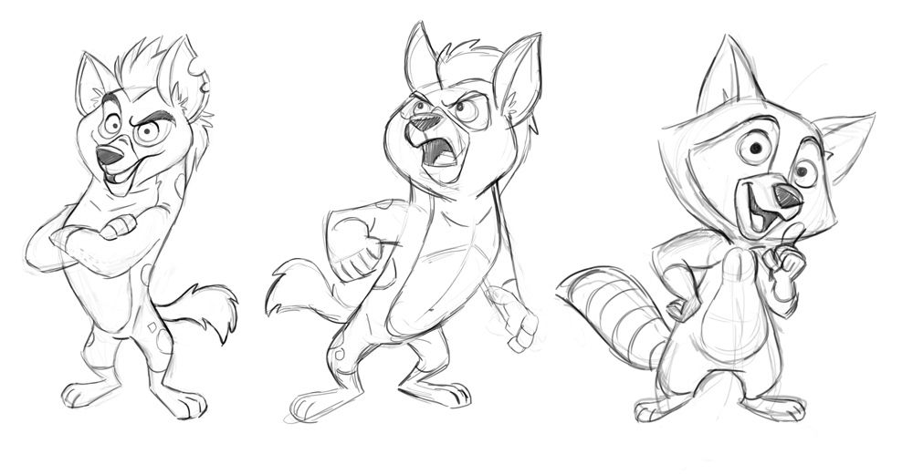 Learning drawing principles: animals