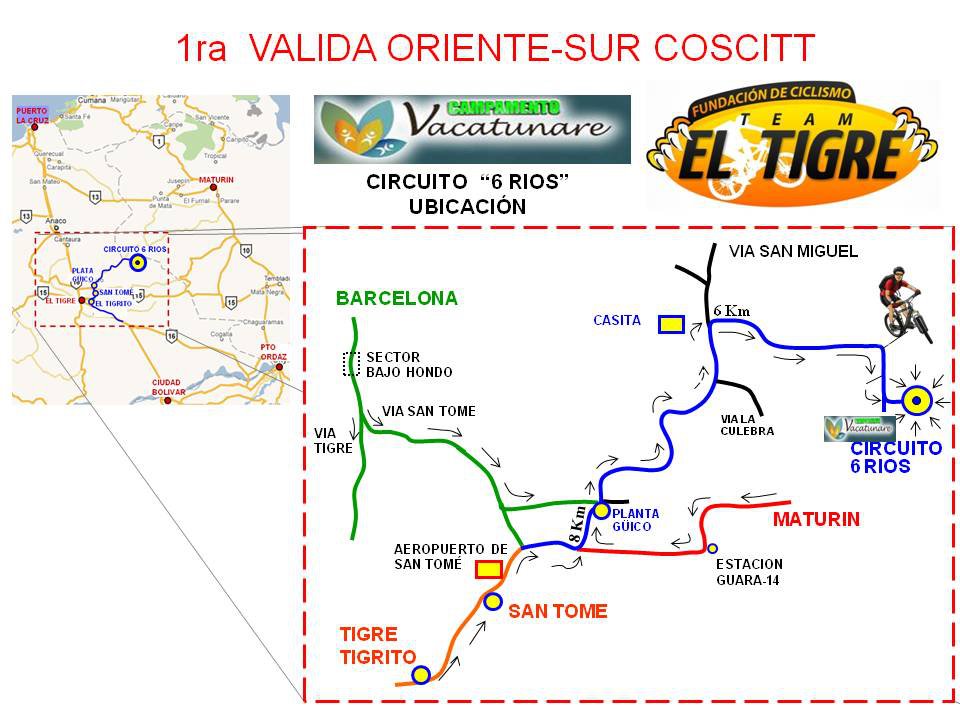 MTB Monagas: PRIMERA VALIDA ORIENTE SUR