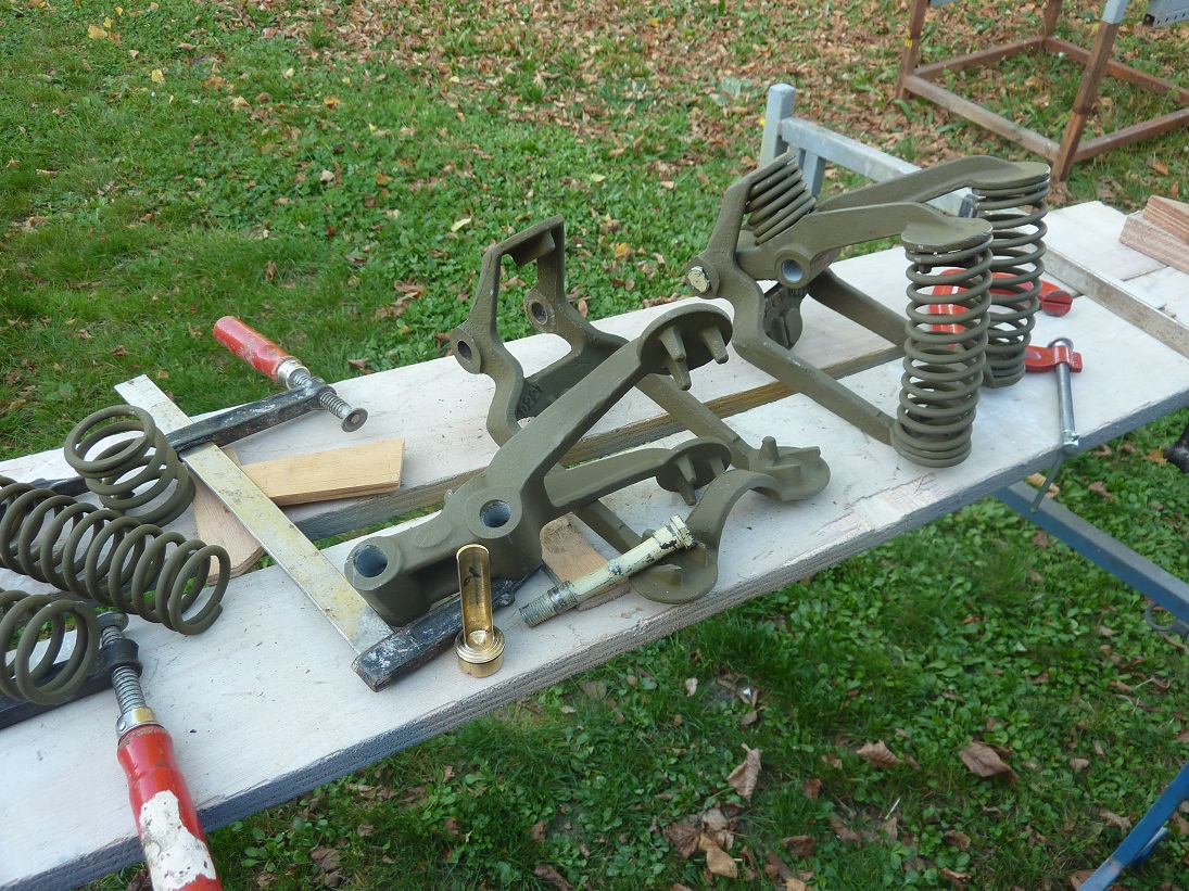 Ford model T machine gun: Montage du train arrière