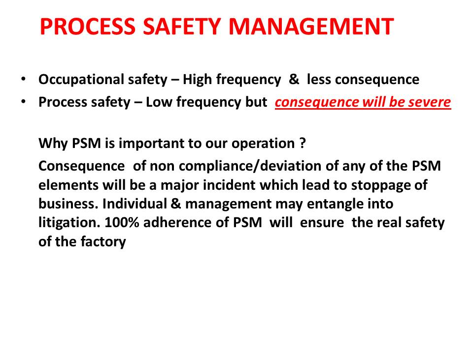 Chemical Process Plant Safety: PPT on Safety in Hazardous Operation