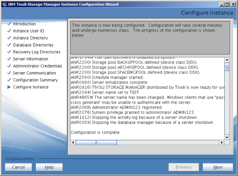 How To Configure Tivoli Storage Manager Tsm Server Instance Using Configuration Wizard