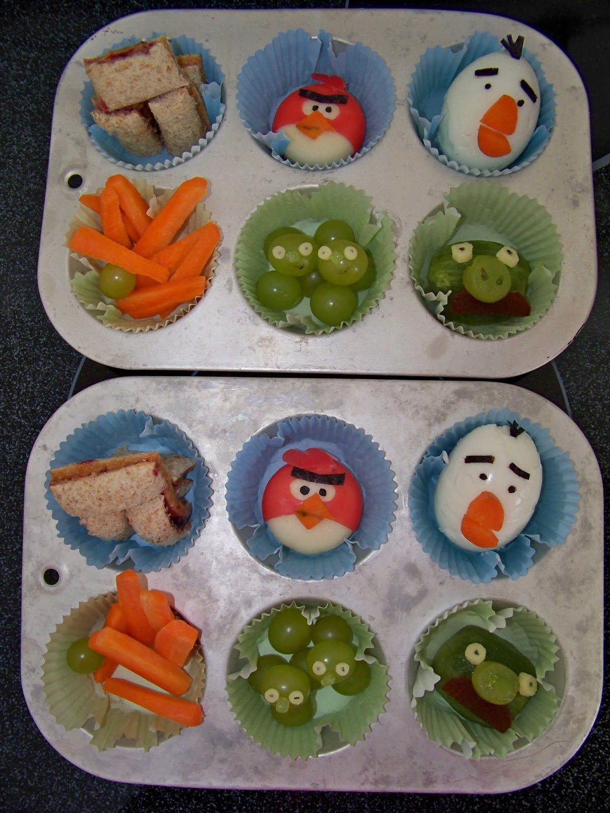 Dandelions In My Vase: Muffin Tin Monday: Angry Birds