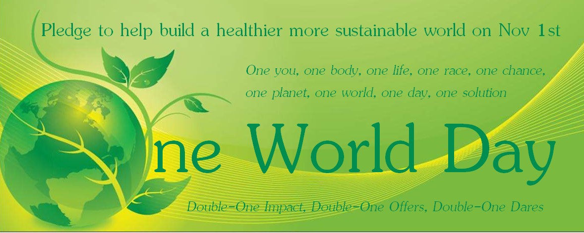 World Vegetarian And Vegan News: One World Day Nov 1st: One Earth, One ...