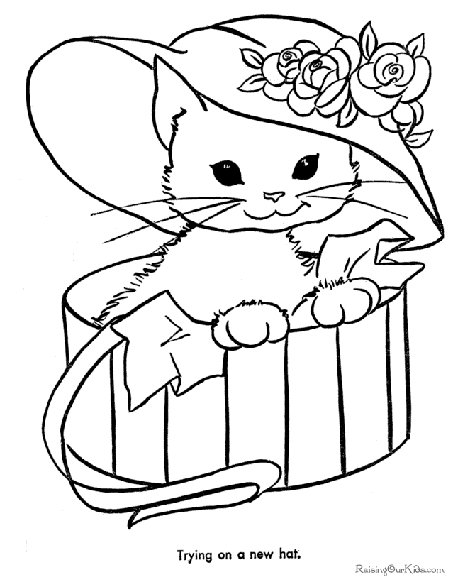 Best Cat Coloring Pages Print Online - Best Coloring Pages For Kids