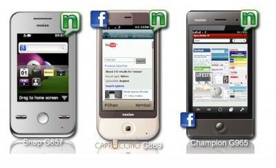 Cell Phone News: Nexian Release 2 Android Phone, 3 Touch Screen Phone ...