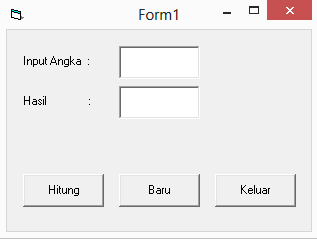 Kumpulan Program Visual Basic: Program Mencari Nilai Faktorial Visual Basic