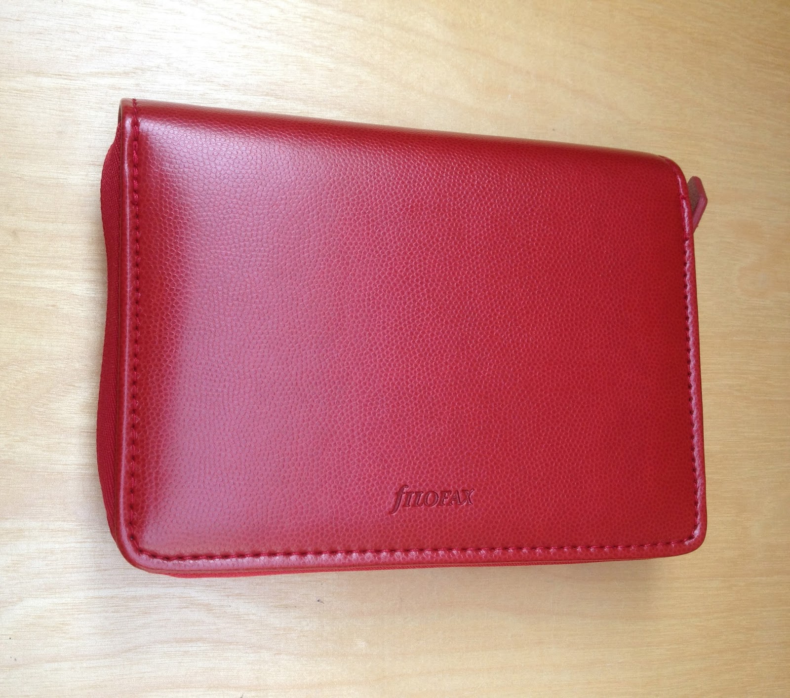 My Filofax Blog: Red Pennybridge Pocket zipped