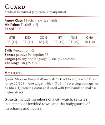 D&D Basic - NPC Gallery: Guard