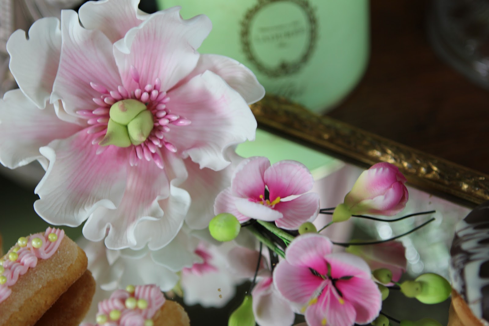 Romancing the Home: Gum Paste Flowers from Etsy Shops