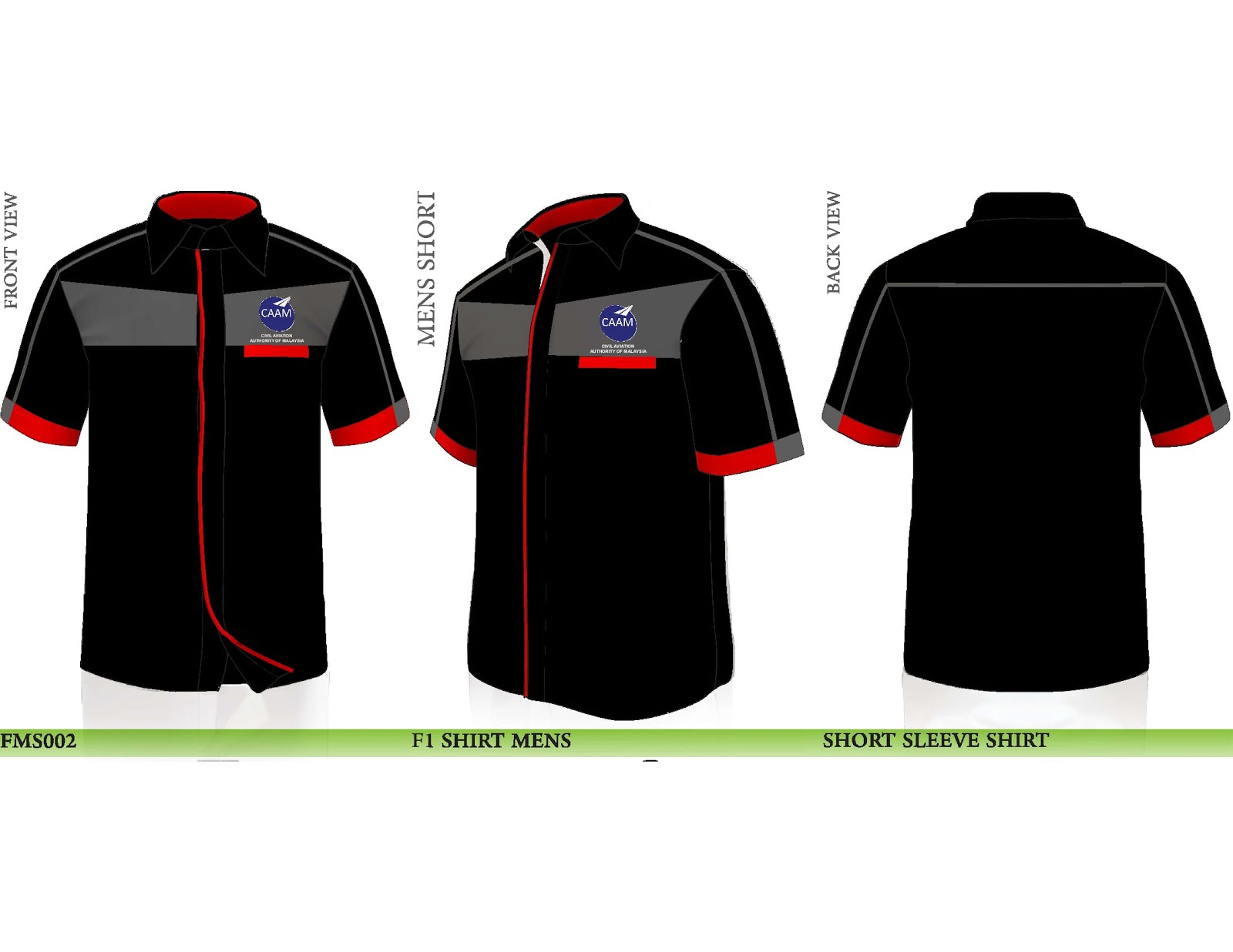 Lakaran & Design Baju Korporat - Rekaan Shirt