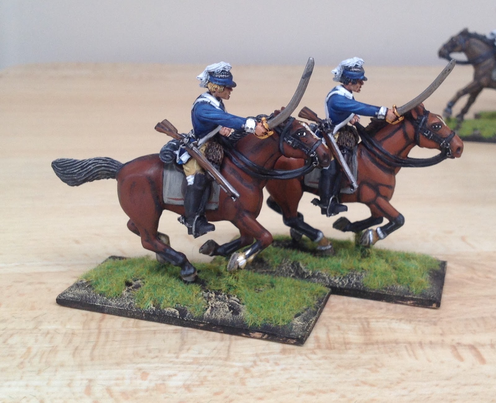 15mm paint shack: 40mm AWI Front Rank American Dragoons and Inf finished