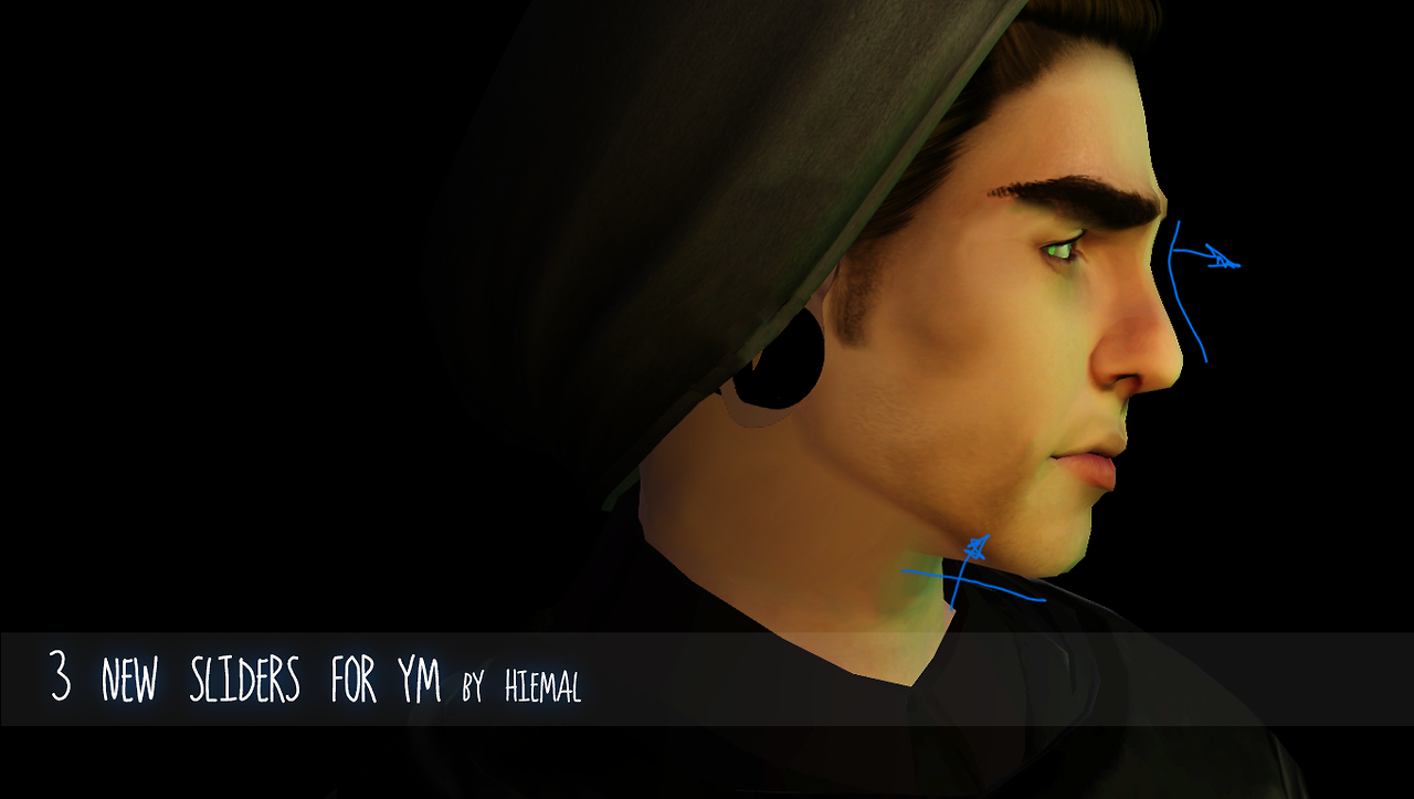 My Sims 3 Blog: 3 New Sliders for Males by Hiiemal