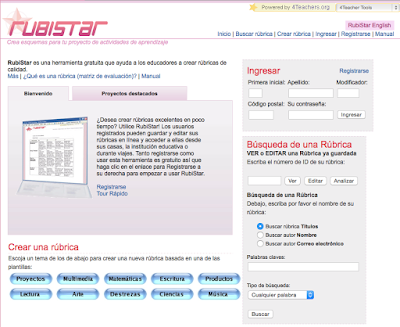 AYUDA PARA MAESTROS: Rubistar - Herramienta gratuita para hacer rúbricas