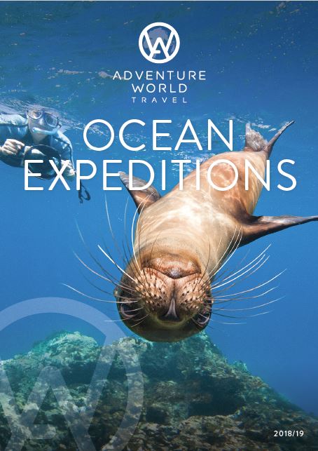 Adventure World Travel's first dedicated Ocean Expeditions brochure.