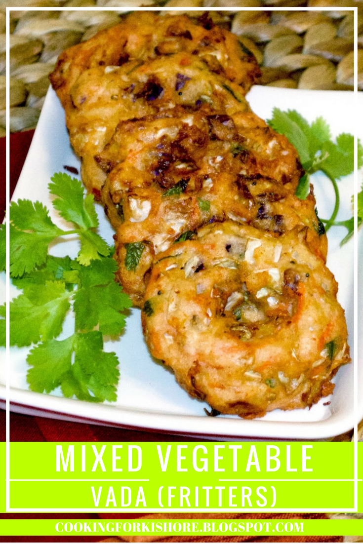 Happy Ugadi! - Mixed Vegetable Vada (Fritters)