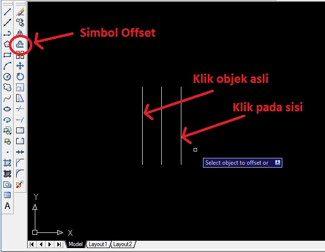 Perintah Offset ~ dasar-autoCAD