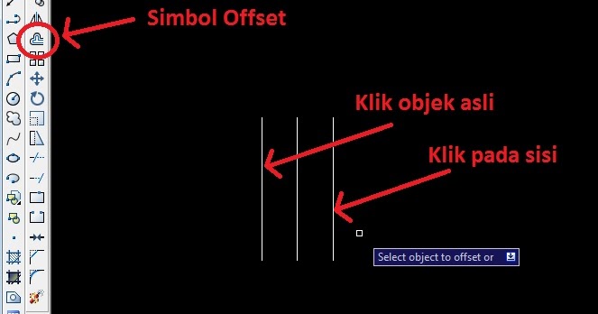 Perintah Offset ~ dasar-autoCAD