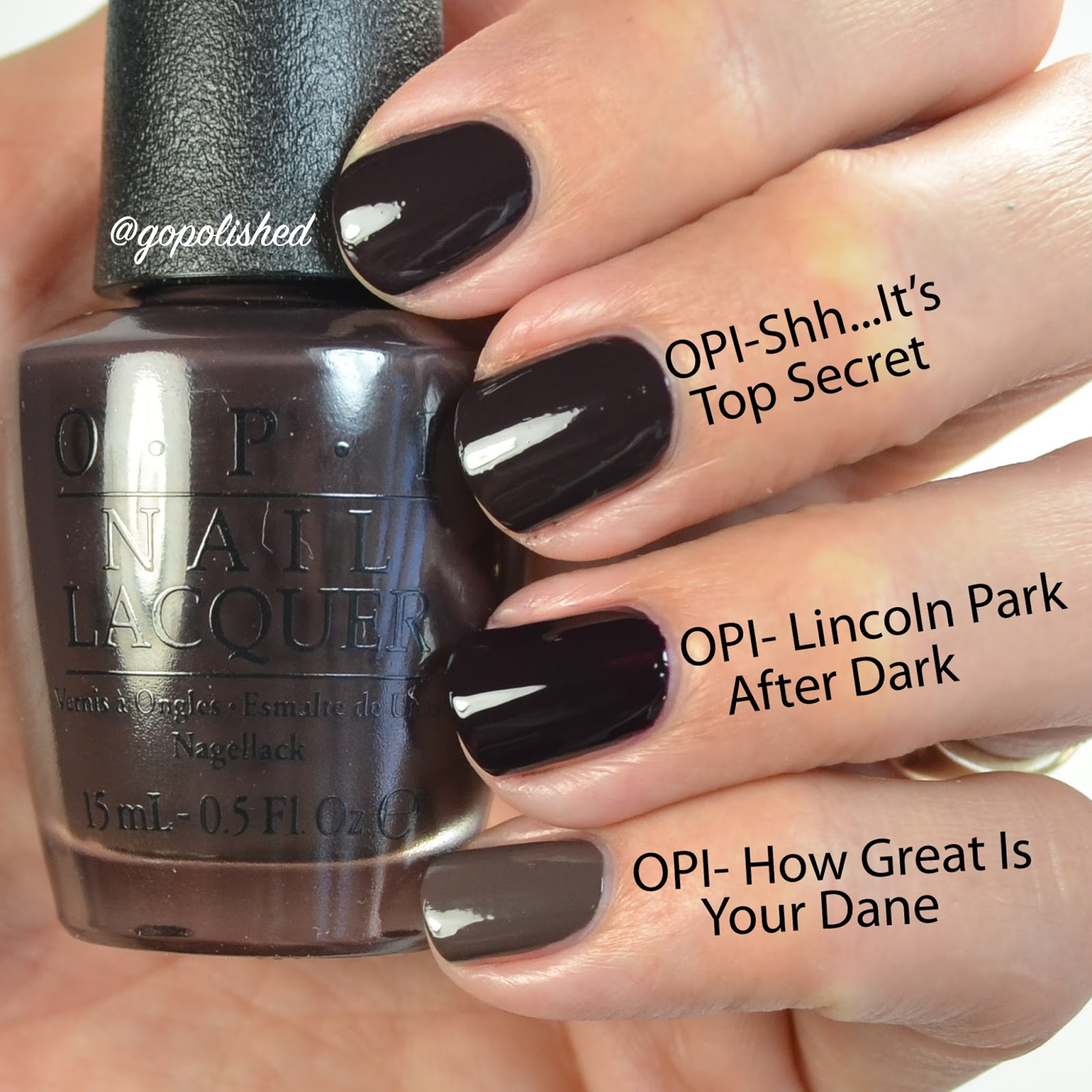 Go Polished: OPI Washington DC Collection Comparisons