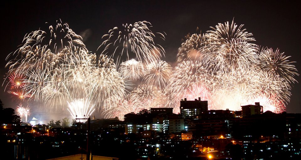 Baguio City, Philippines: panagbenga 2012 fireworks