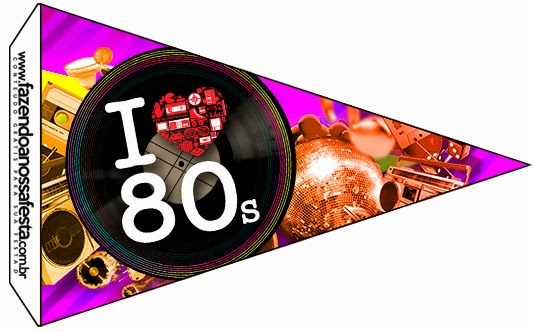 The 80´s Free Party Printables. - Oh My Fiesta! in english